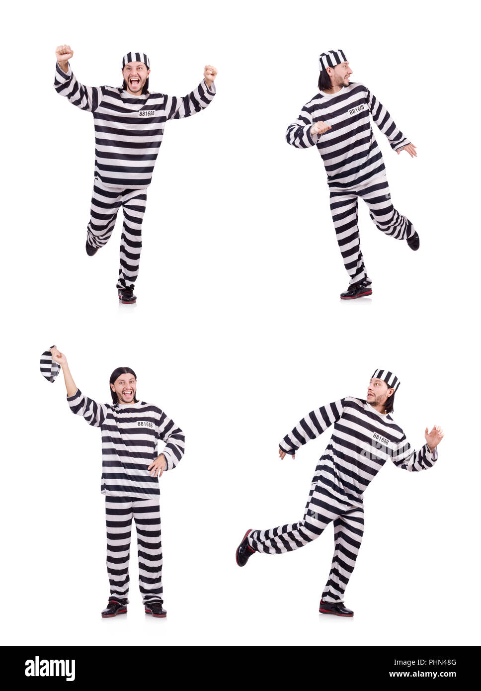 Prison inmate isolated on the white background Stock Photo - Alamy