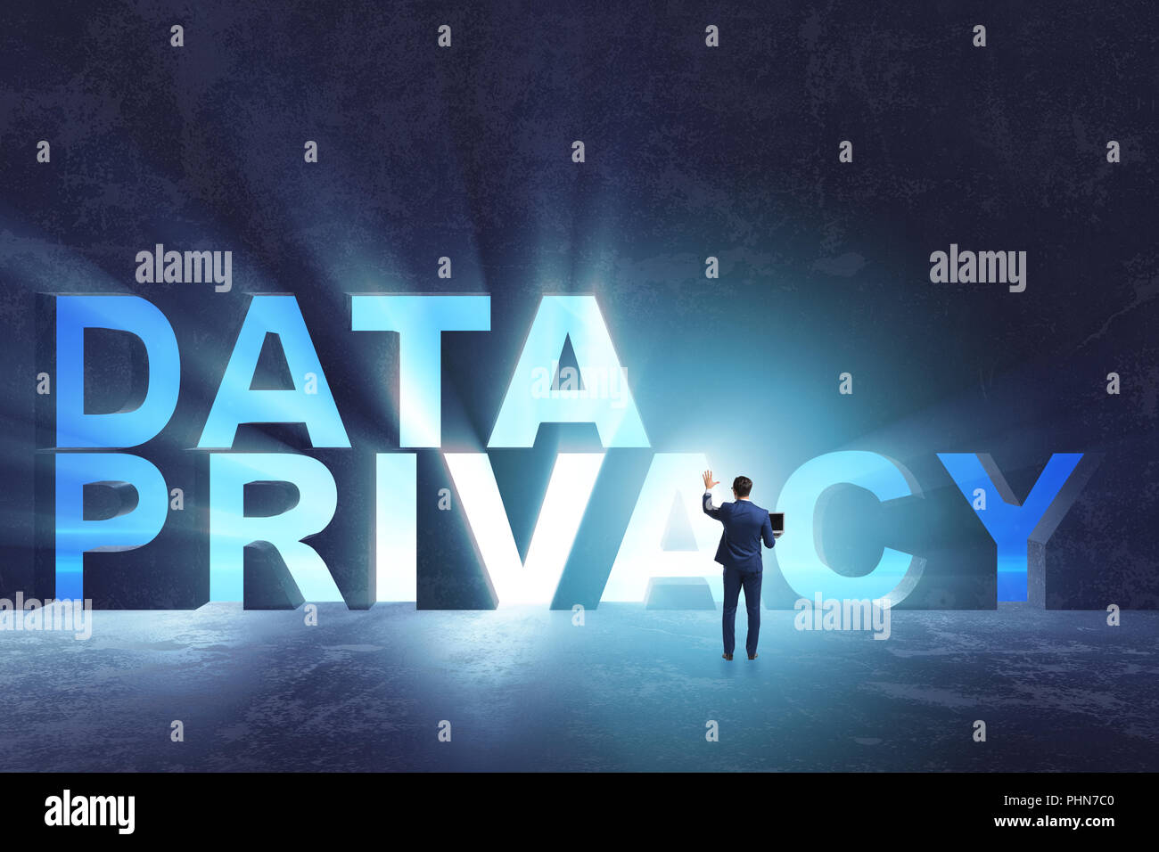 Data privacy concept in modern IT technology Stock Photo - Alamy