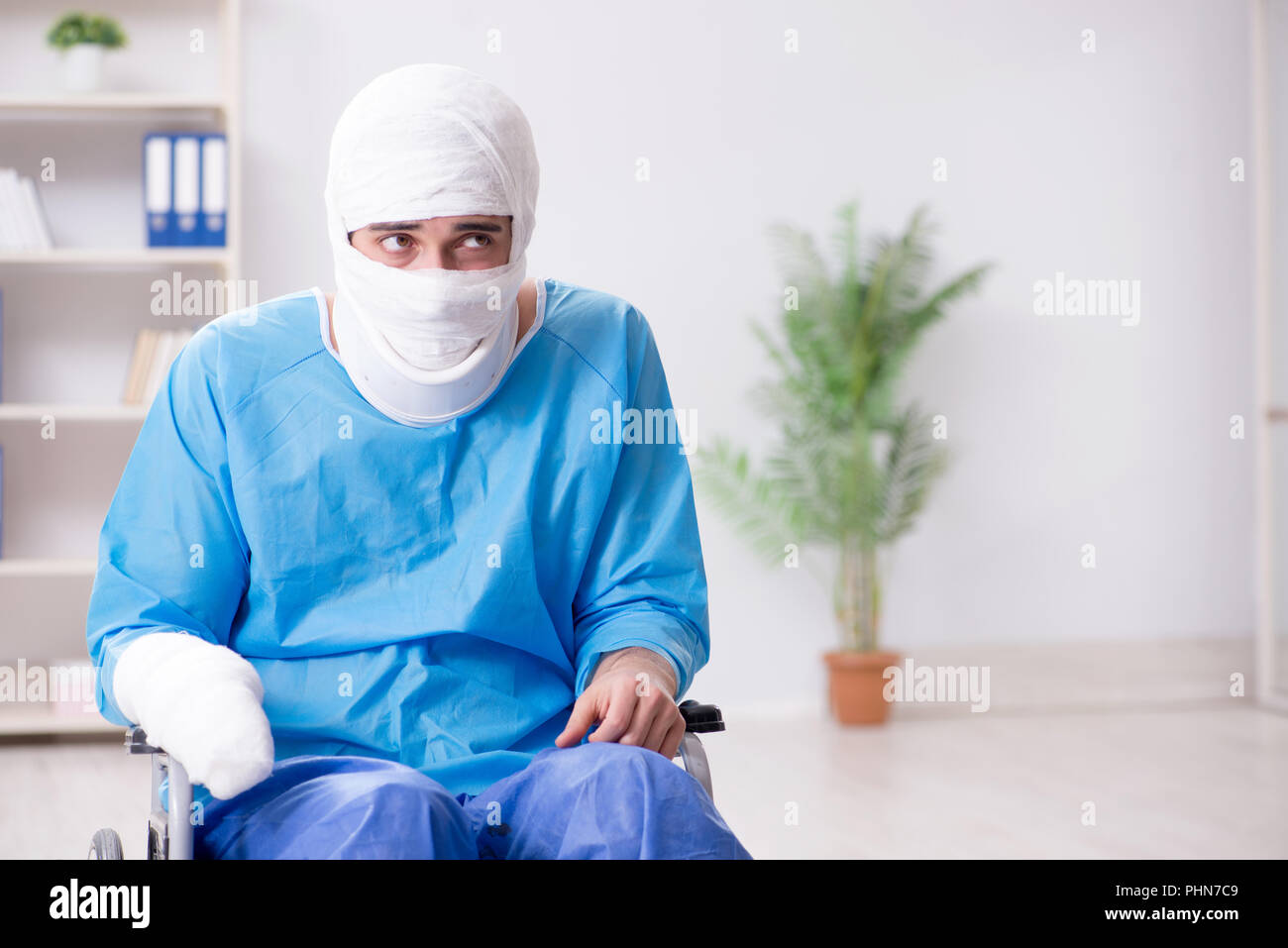 Man suffering from multiple broken bones and fractures Stock Photo - Alamy