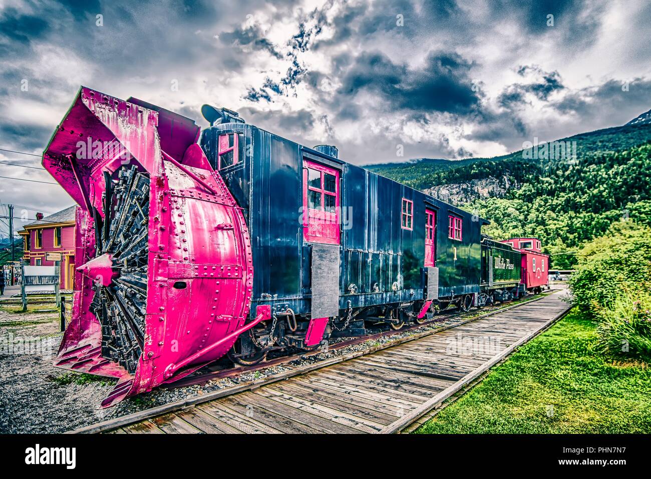 Railroad rotary snow plow hi-res stock photography and images - Alamy