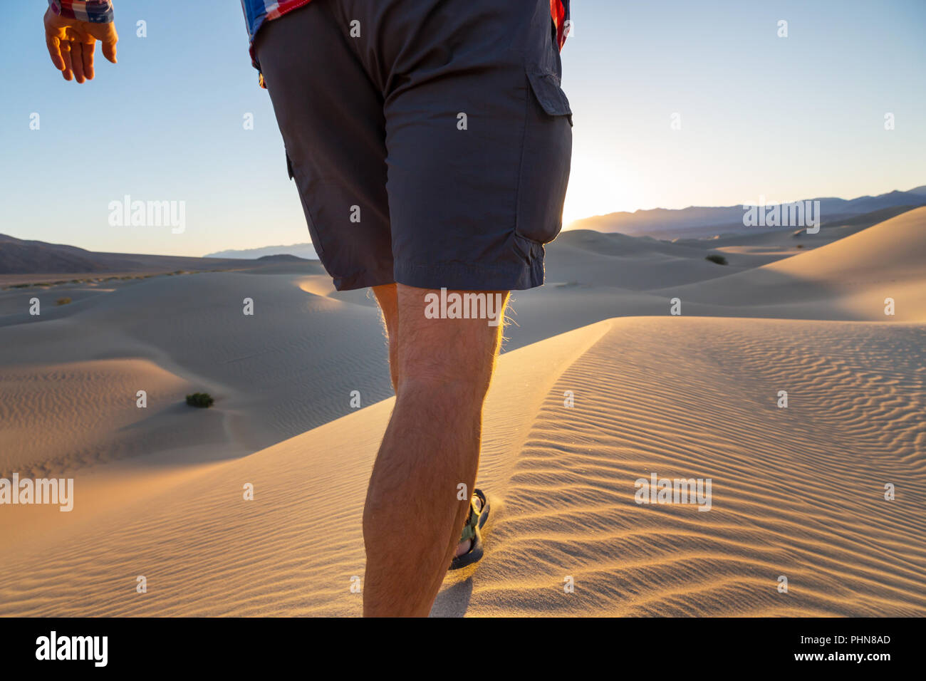 Hike in the desert Stock Photo - Alamy