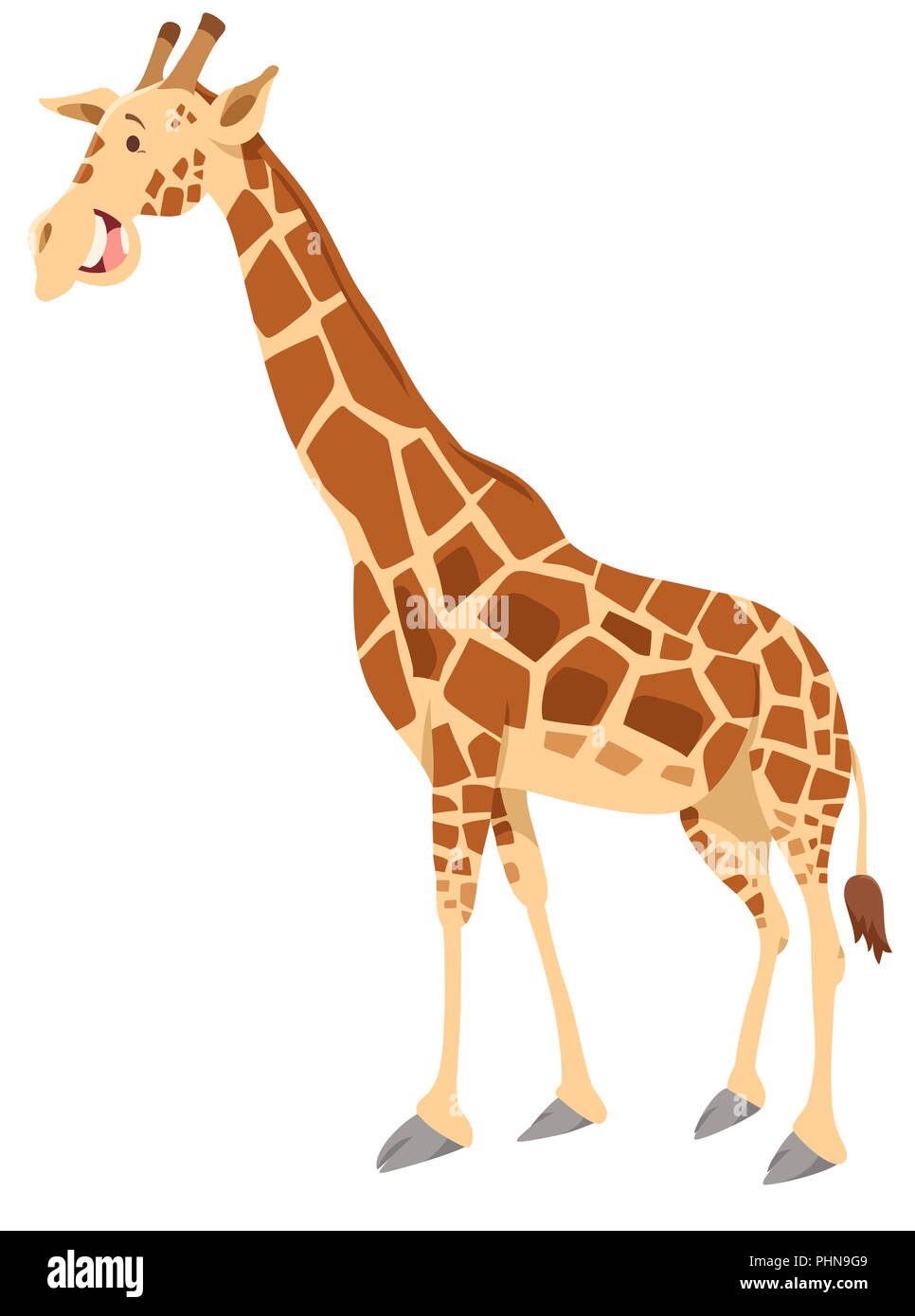 Cartoon Giraffe Cut Out Stock Images & Pictures - Alamy