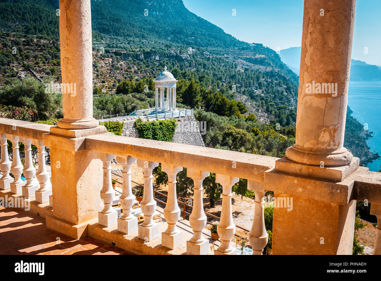 White marble temple at son marroig manor hi-res stock photography and ...