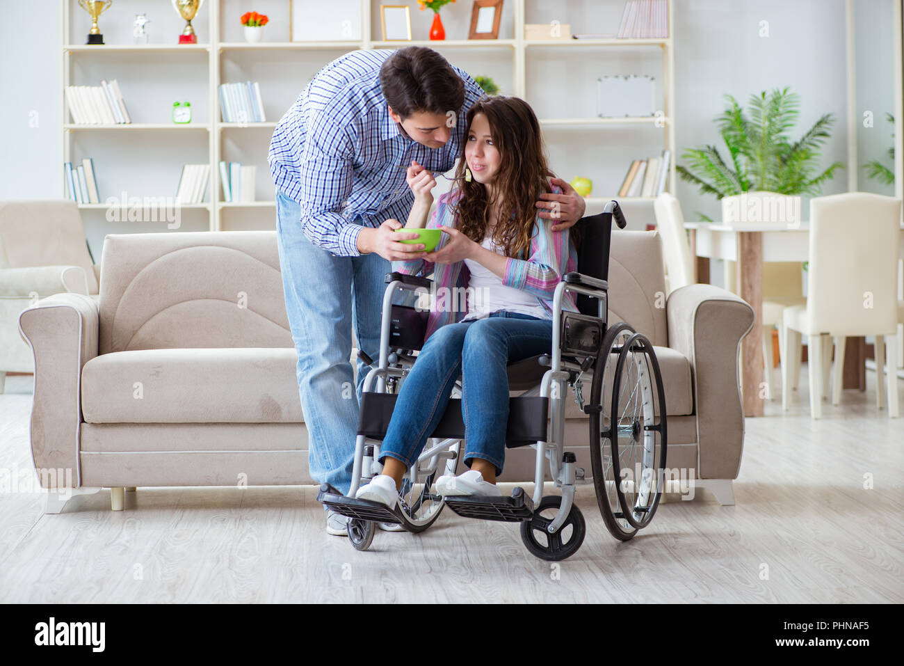 Family caregiving at home hi-res stock photography and images - Alamy