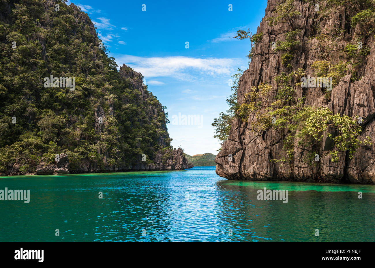 Scenic tropical island landscape, Coron, Palawan, Philippines Stock ...