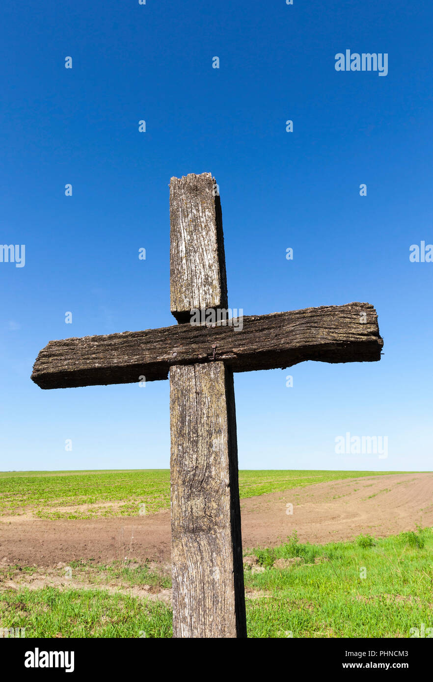 Weathered Wooden Cross