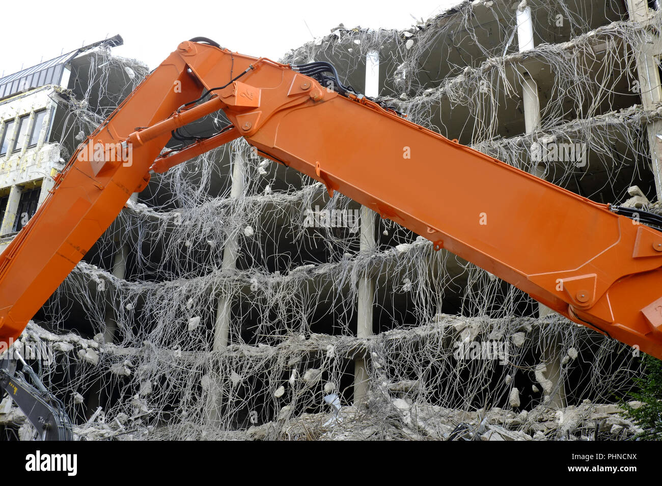 Demolition of an office building Stock Photo - Alamy