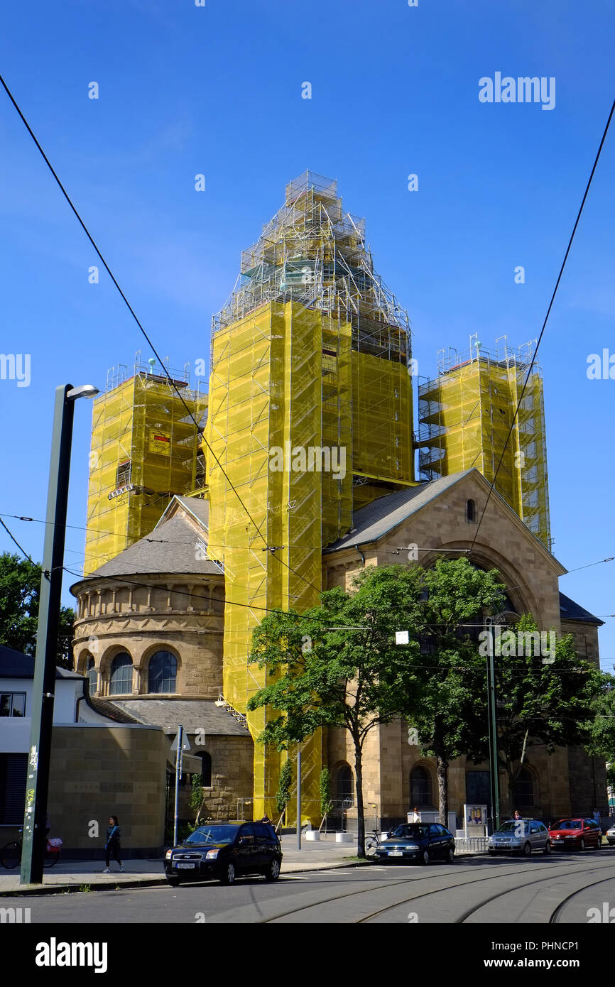 Renovation of church towers Stock Photo - Alamy