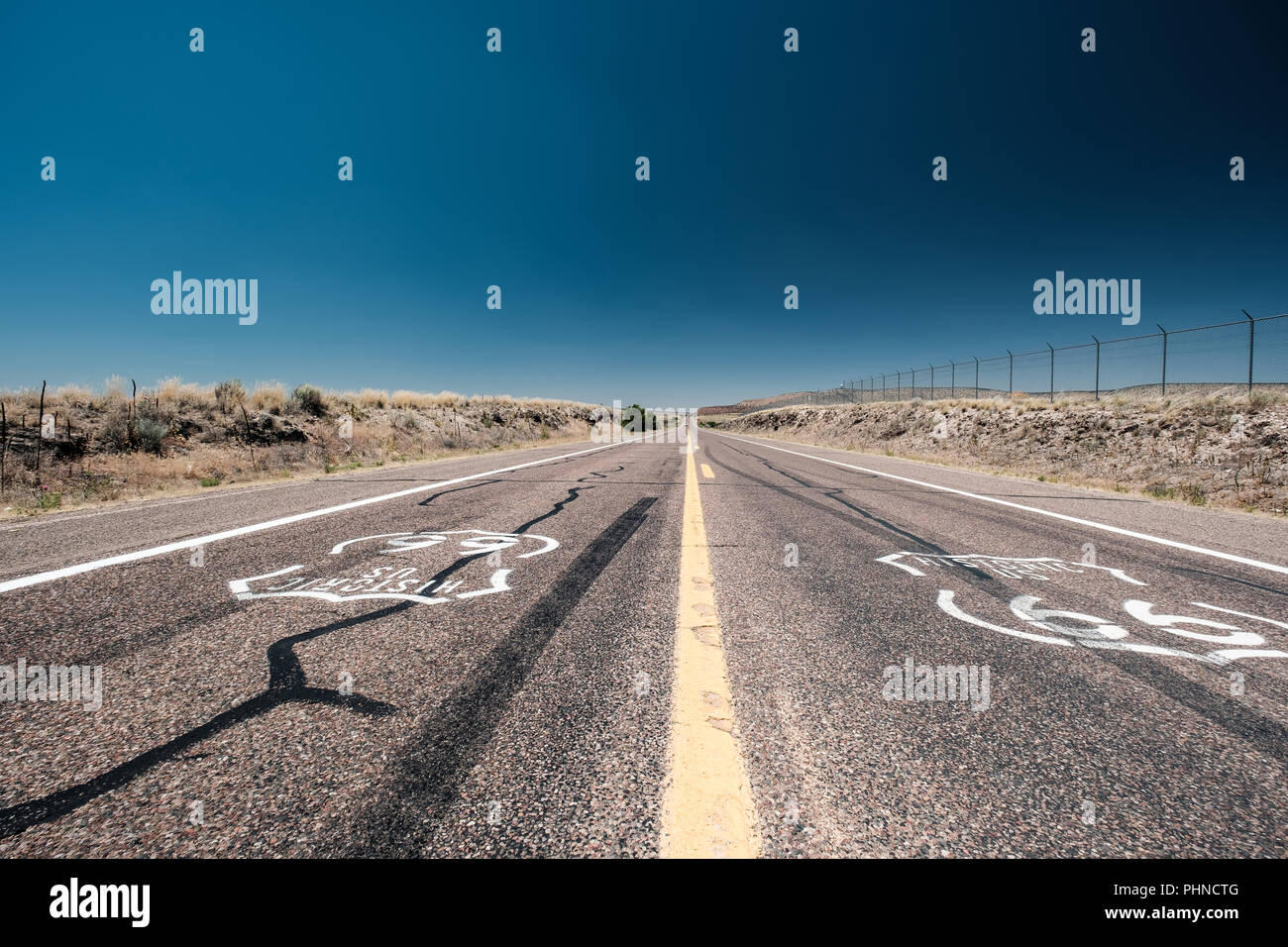 Street sign on historic route 66 in California Stock Photo - Alamy