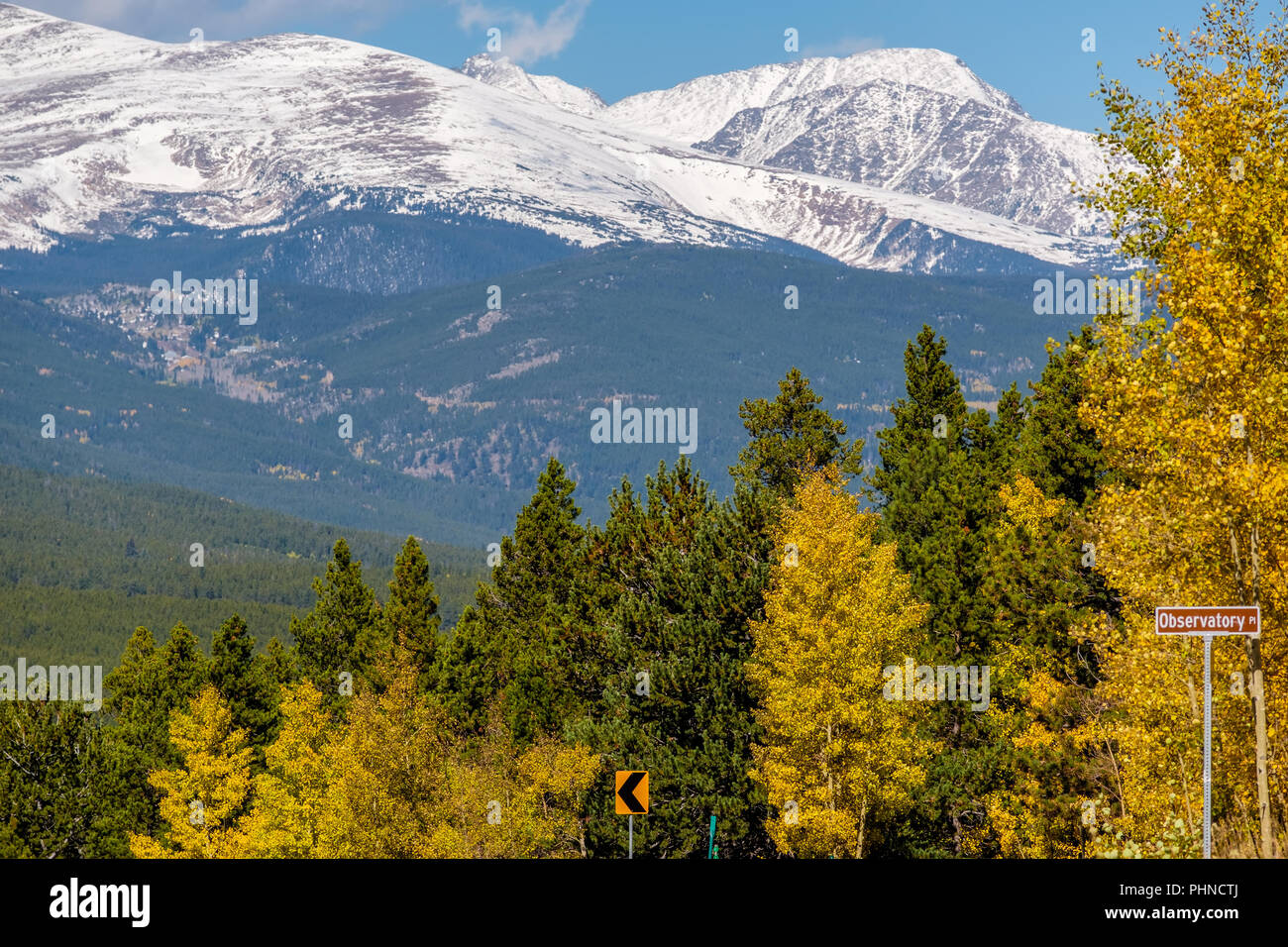 Season changing from autumn to winter Stock Photo - Alamy