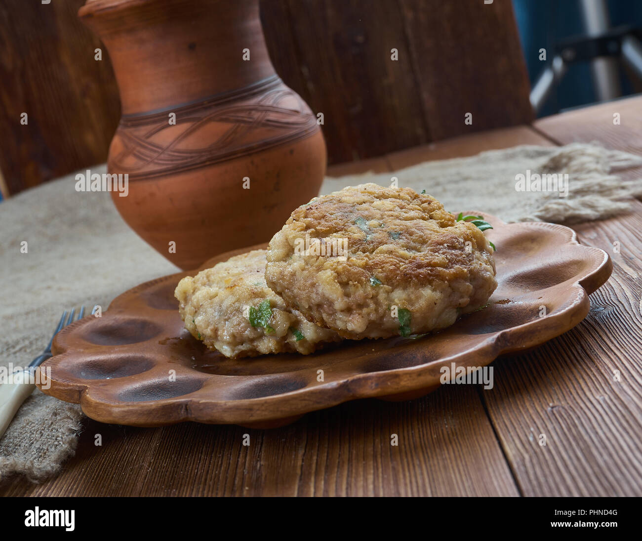Newfoundland fish cakes Stock Photo - Alamy