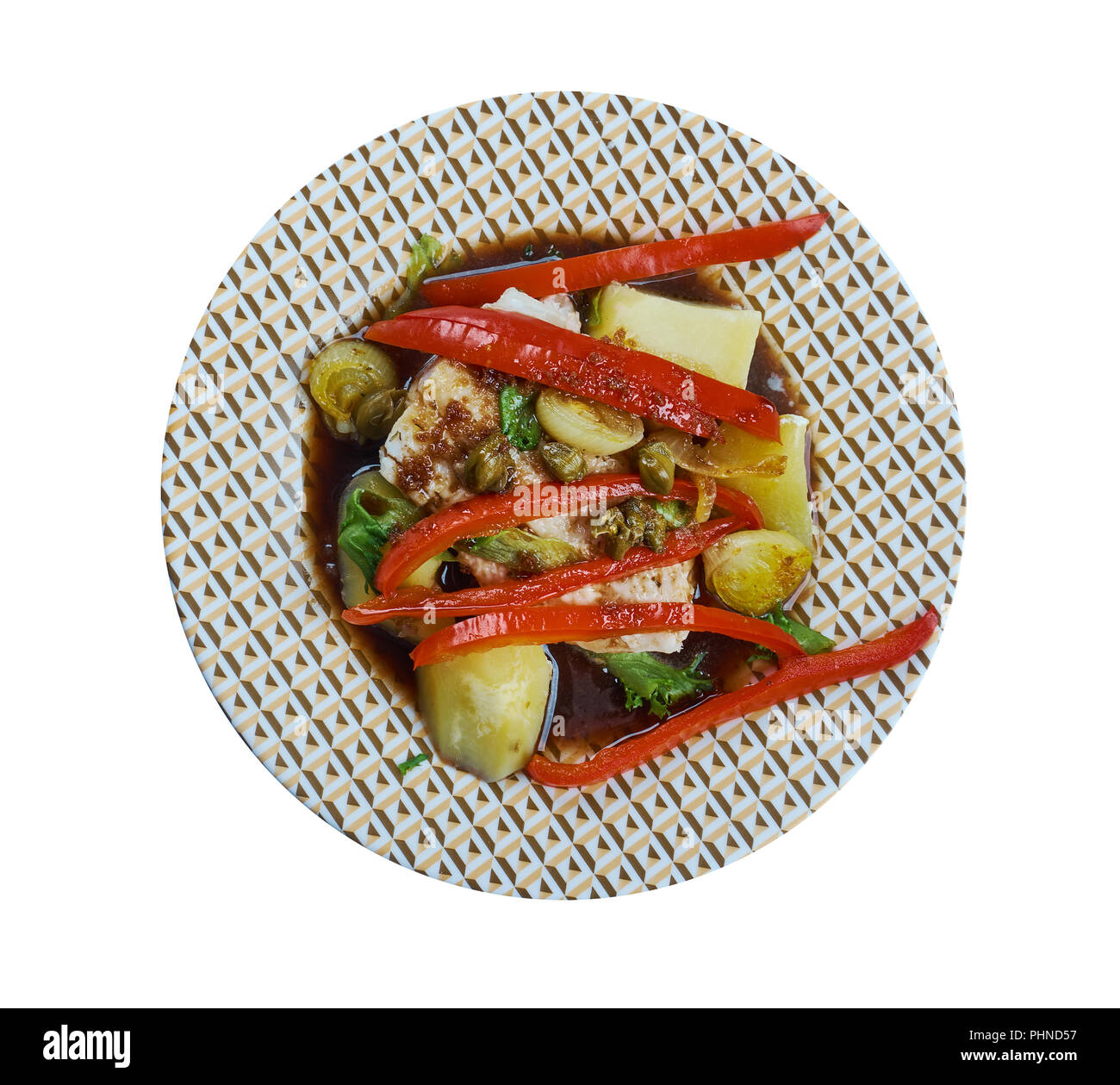 Baked cod fish Cut Out Stock Images & Pictures - Alamy