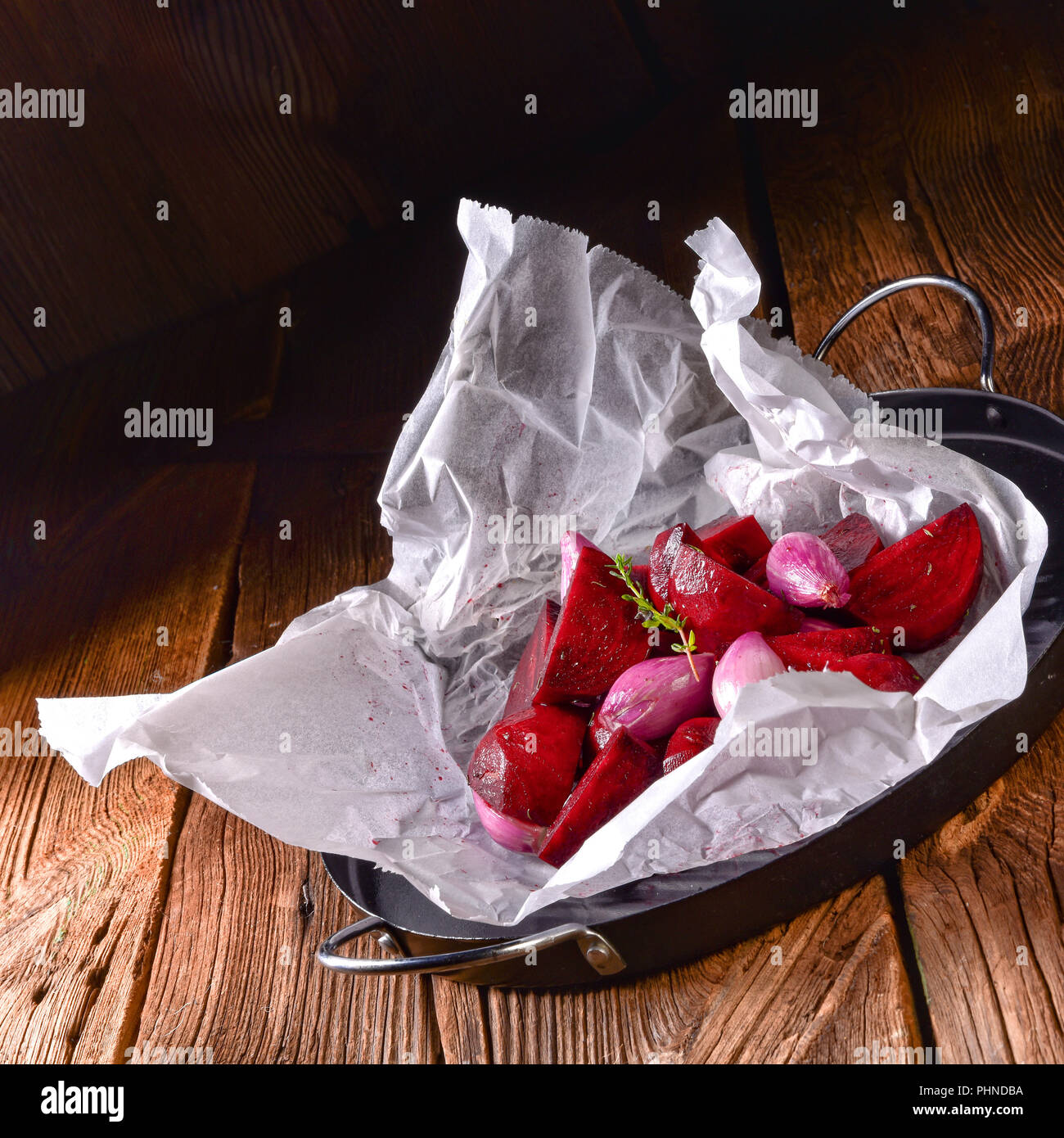 oven baked red beets Stock Photo - Alamy