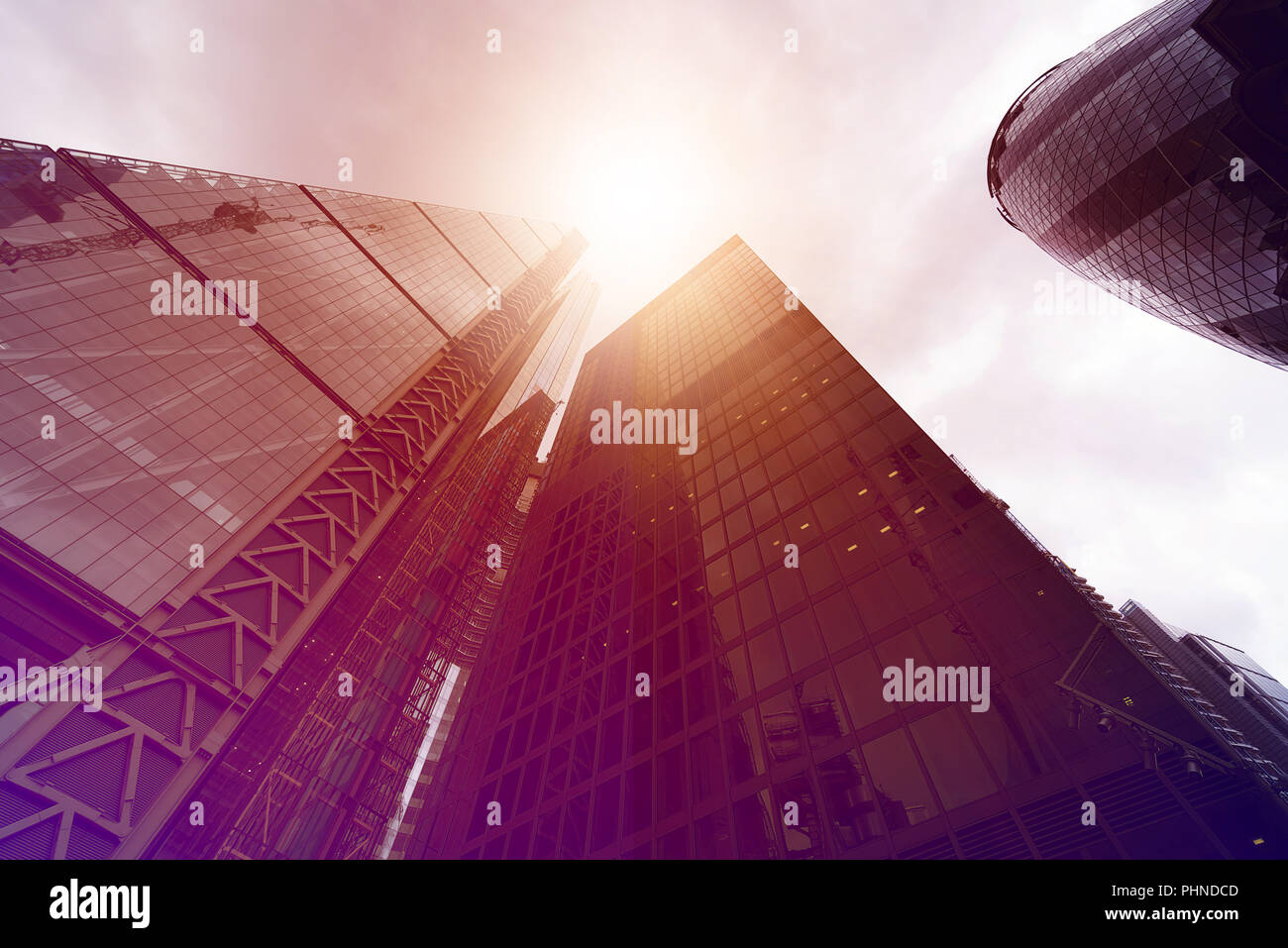 multiple office towers Stock Photo - Alamy