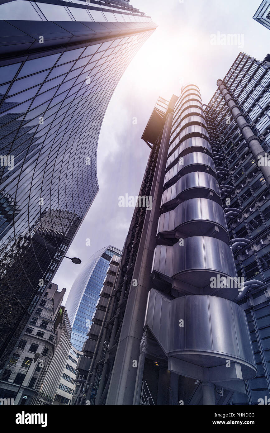 multiple office towers Stock Photo - Alamy