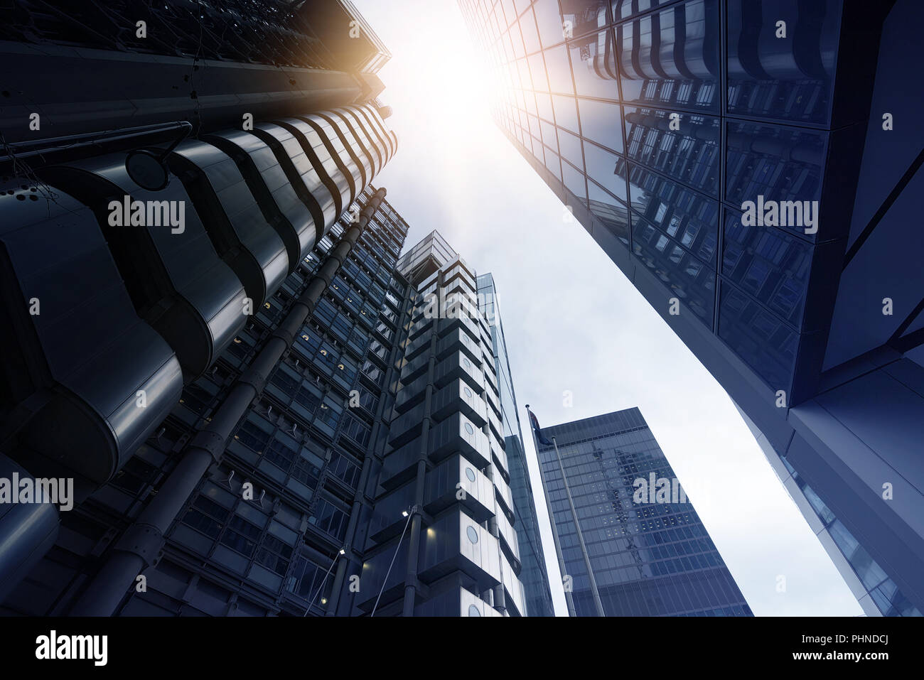 multiple office towers Stock Photo - Alamy