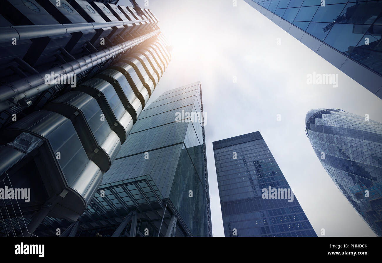 multiple office towers Stock Photo - Alamy