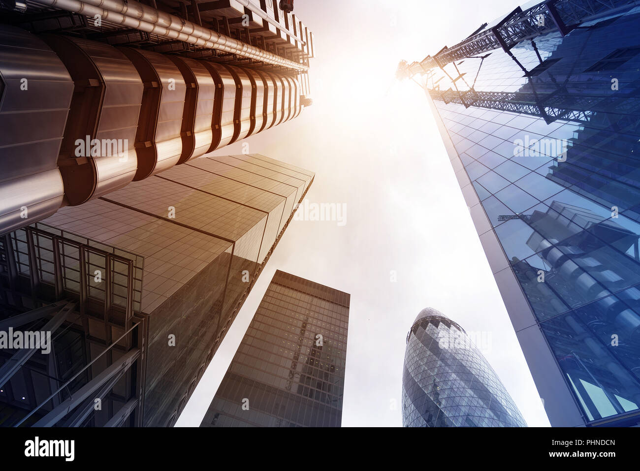 multiple office towers Stock Photo - Alamy