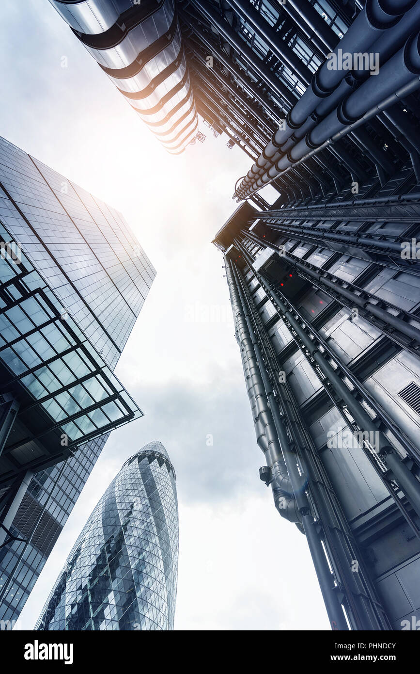 multiple office towers Stock Photo - Alamy