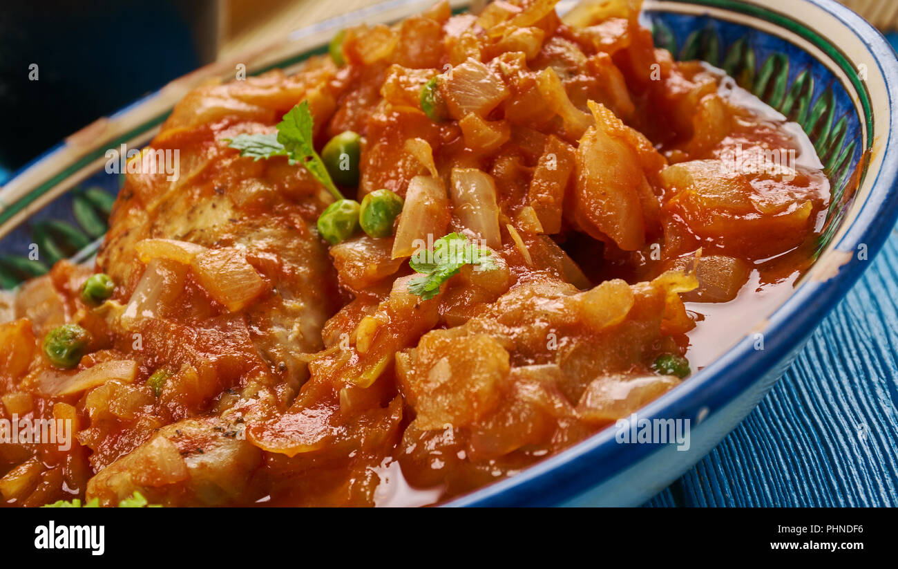 Indian Amritsari Chicken Masala Stock Photo - Alamy