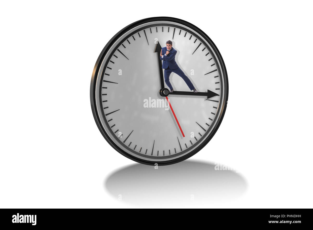 Businessman in panic Cut Out Stock Images & Pictures - Alamy