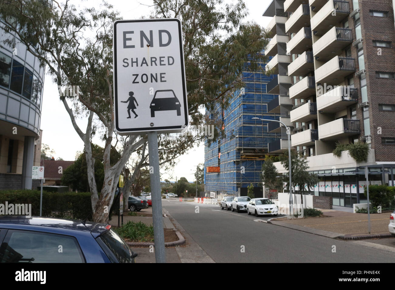 End of shared zone hi-res stock photography and images - Alamy