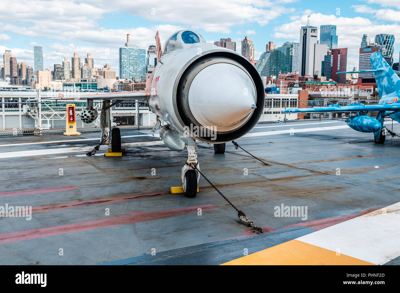Intrepid museum, aircraft, jet Stock Photo - Alamy