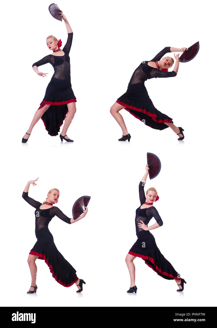 Beautiful spanish flamenco dance Cut Out Stock Images & Pictures - Alamy