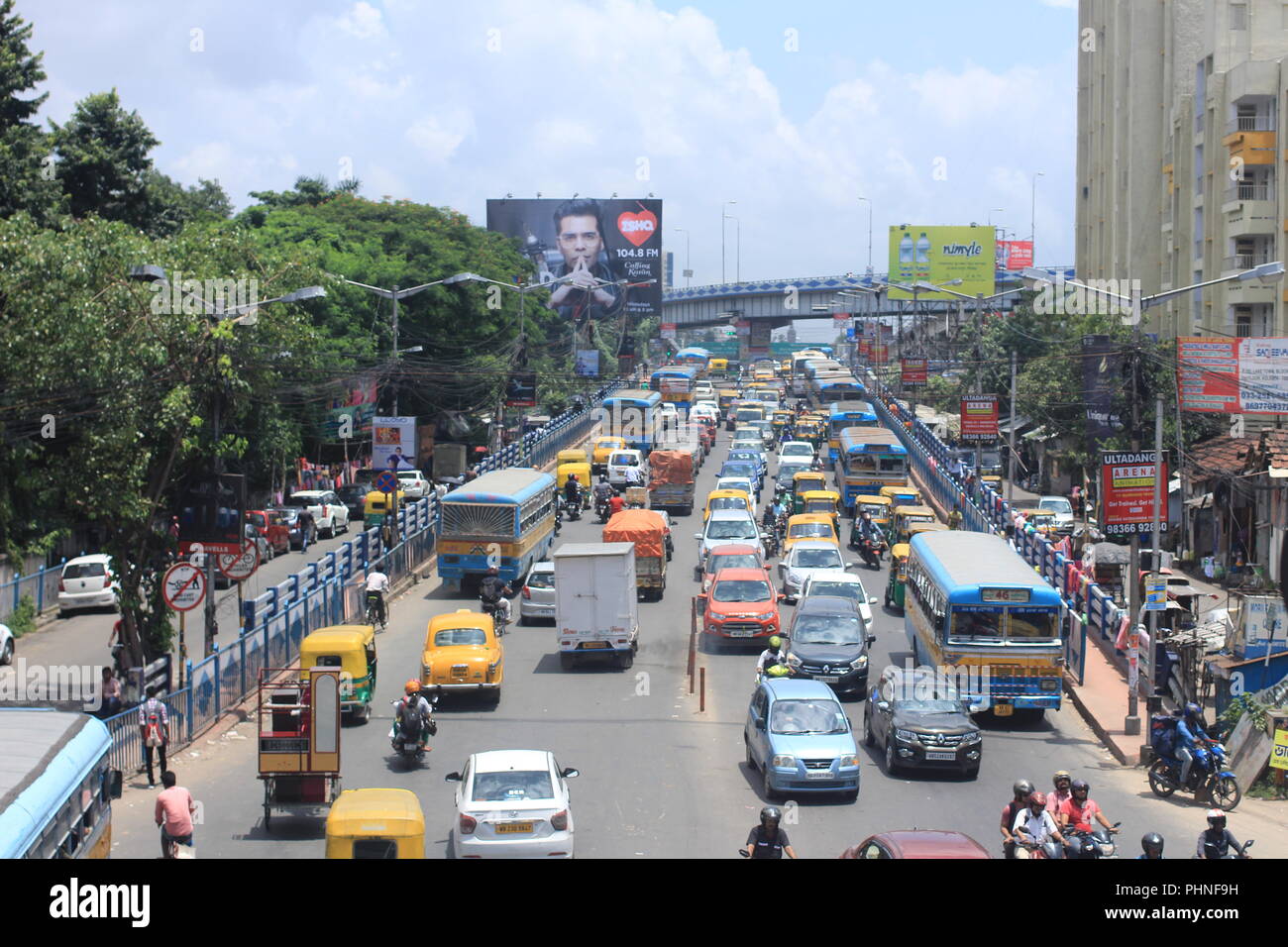 Kolkata skyline vector hi-res stock photography and images - Alamy