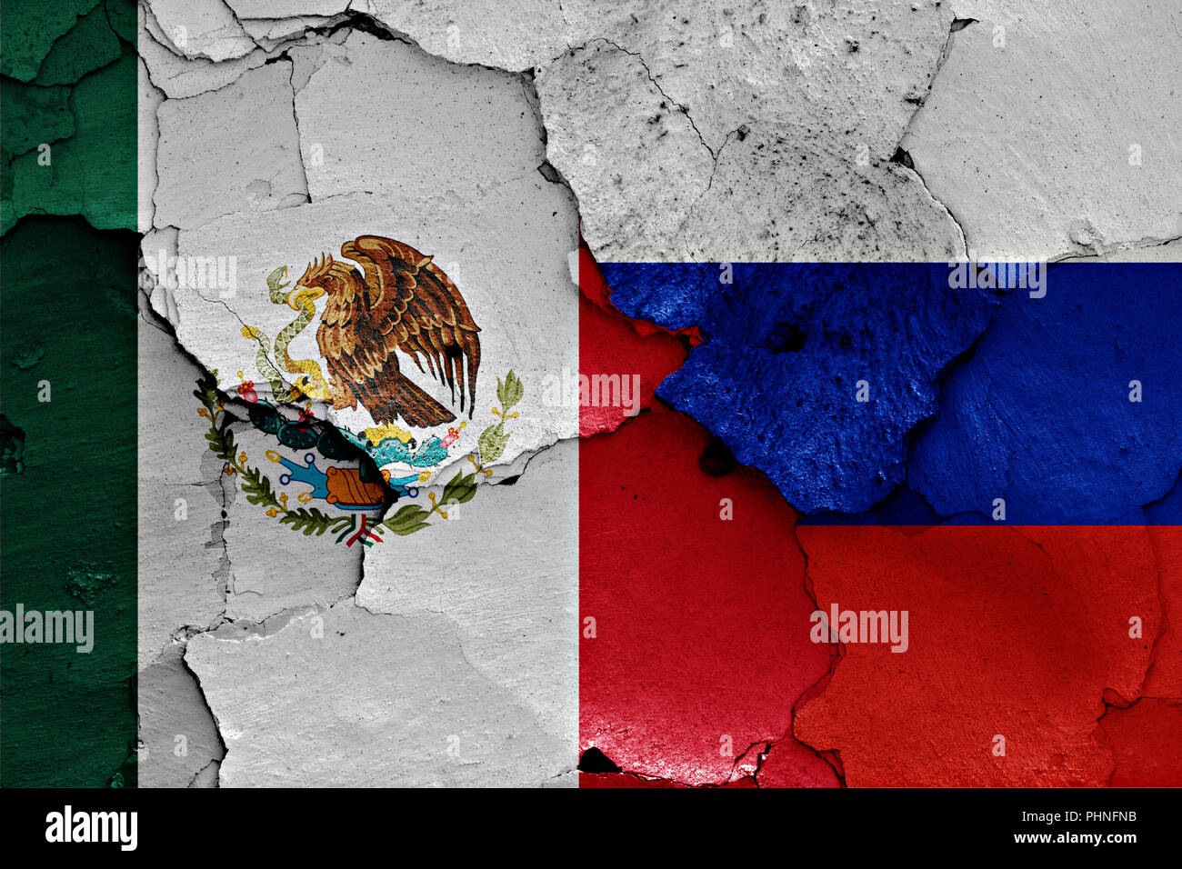 Mexico russia flag hi-res stock photography and images - Alamy
