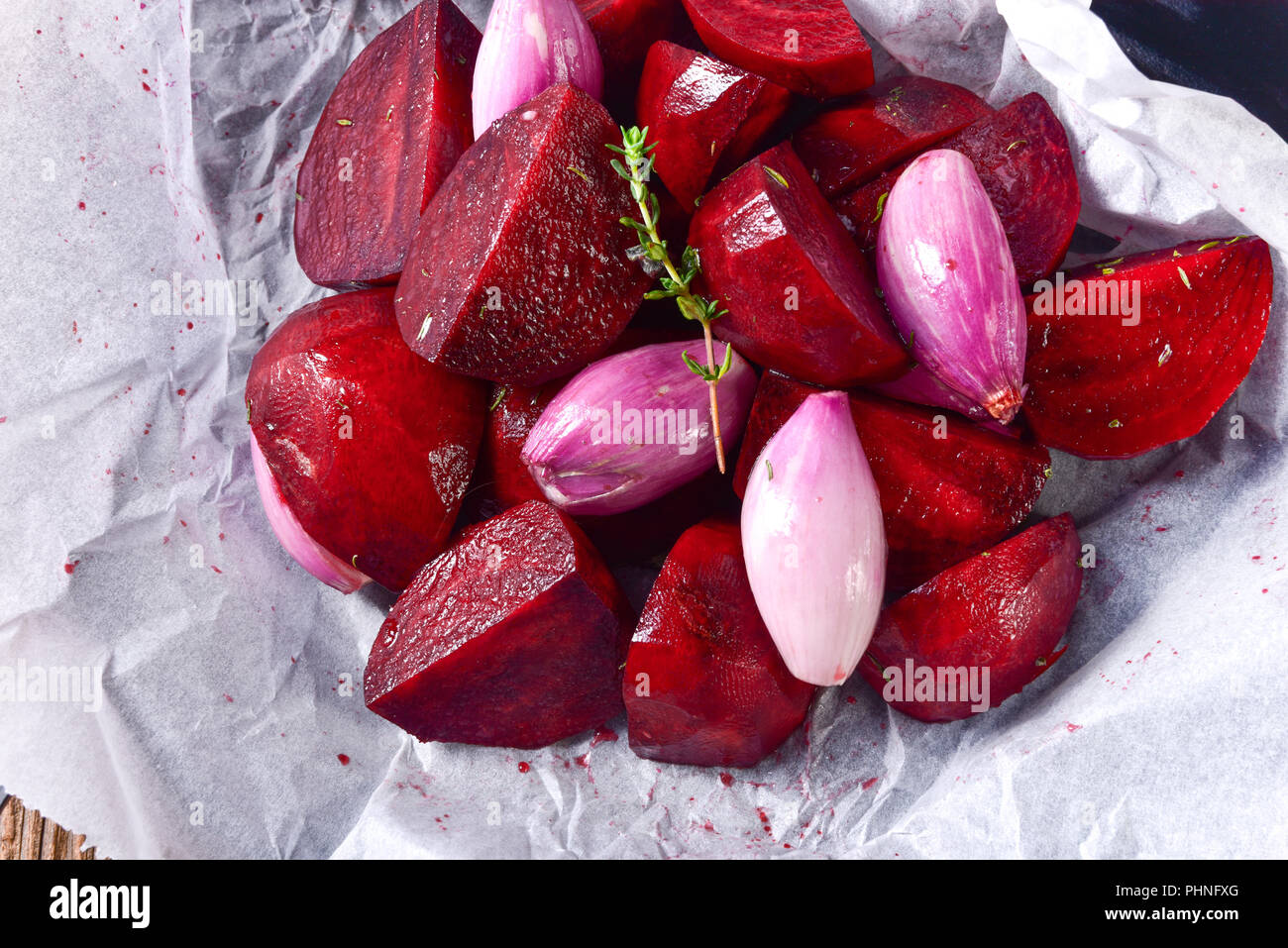 oven baked red beets Stock Photo - Alamy