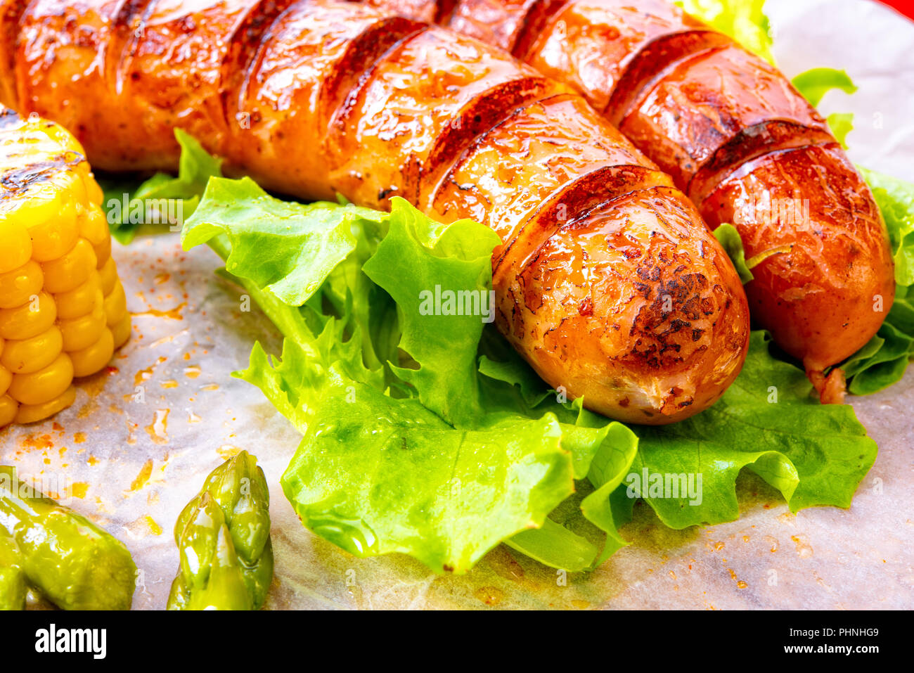 Bratwurst krakauer hi-res stock photography and images - Alamy