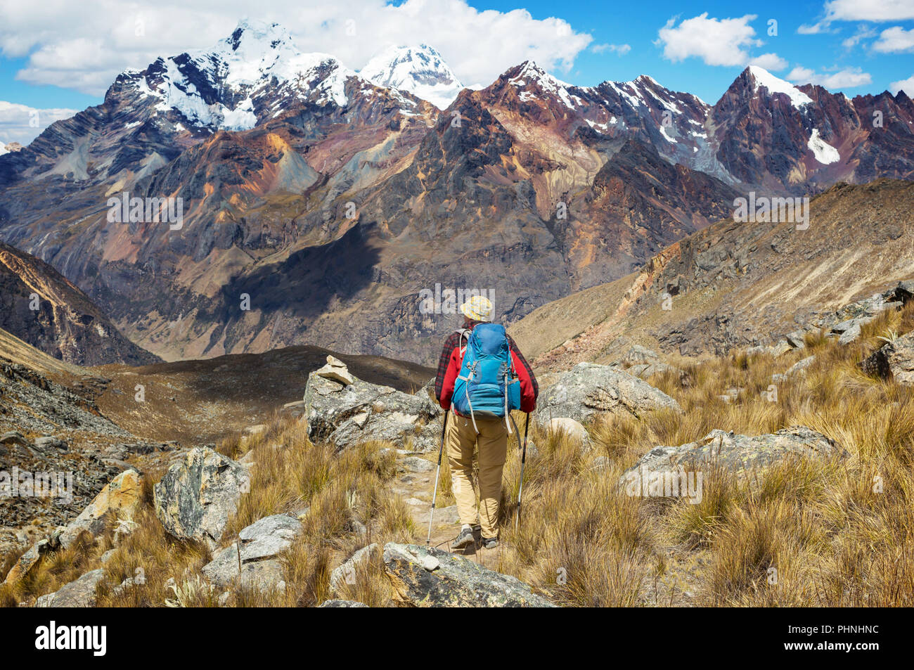 Hike in Peru Stock Photo - Alamy