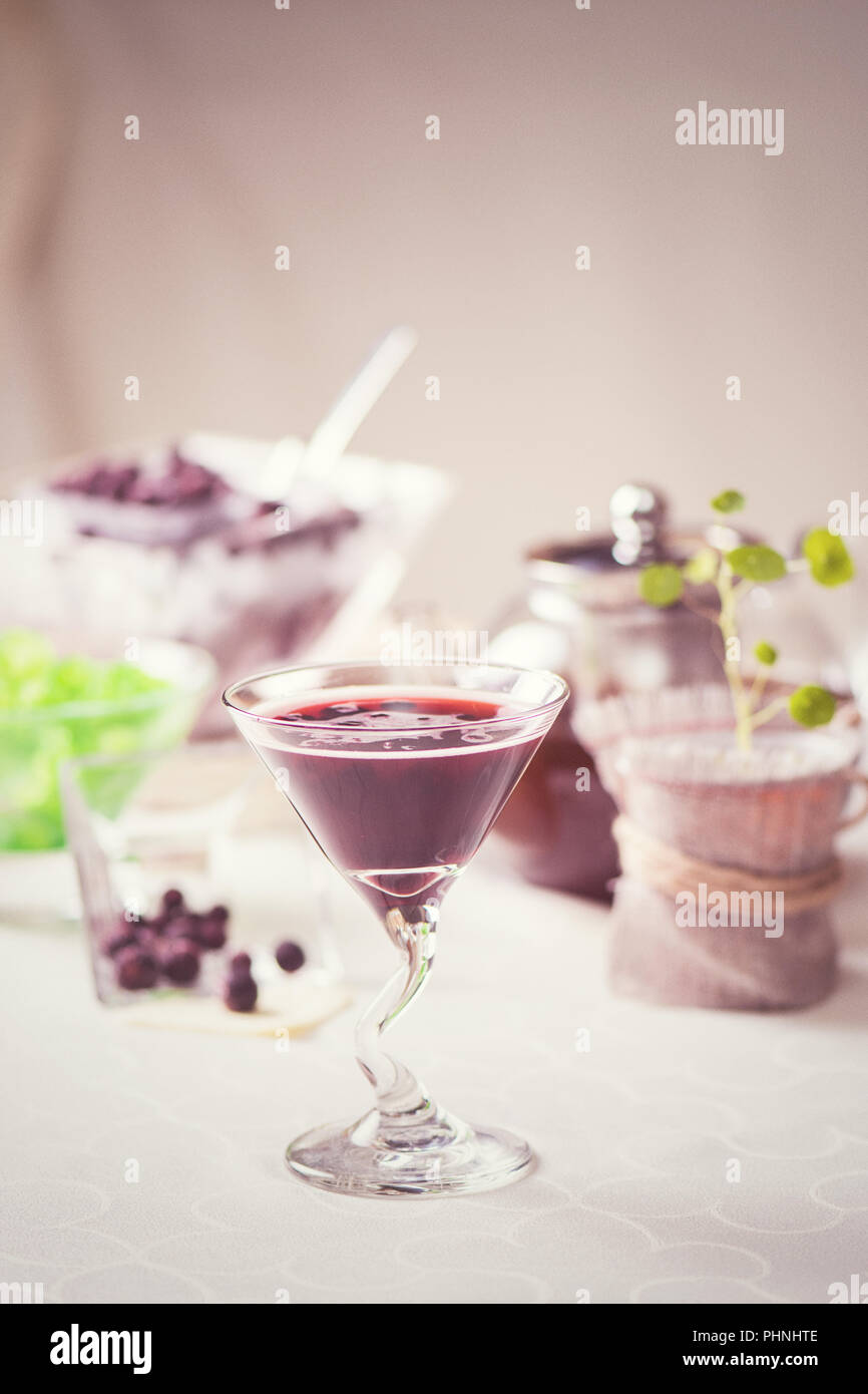 Cocktail from currant Stock Photo - Alamy