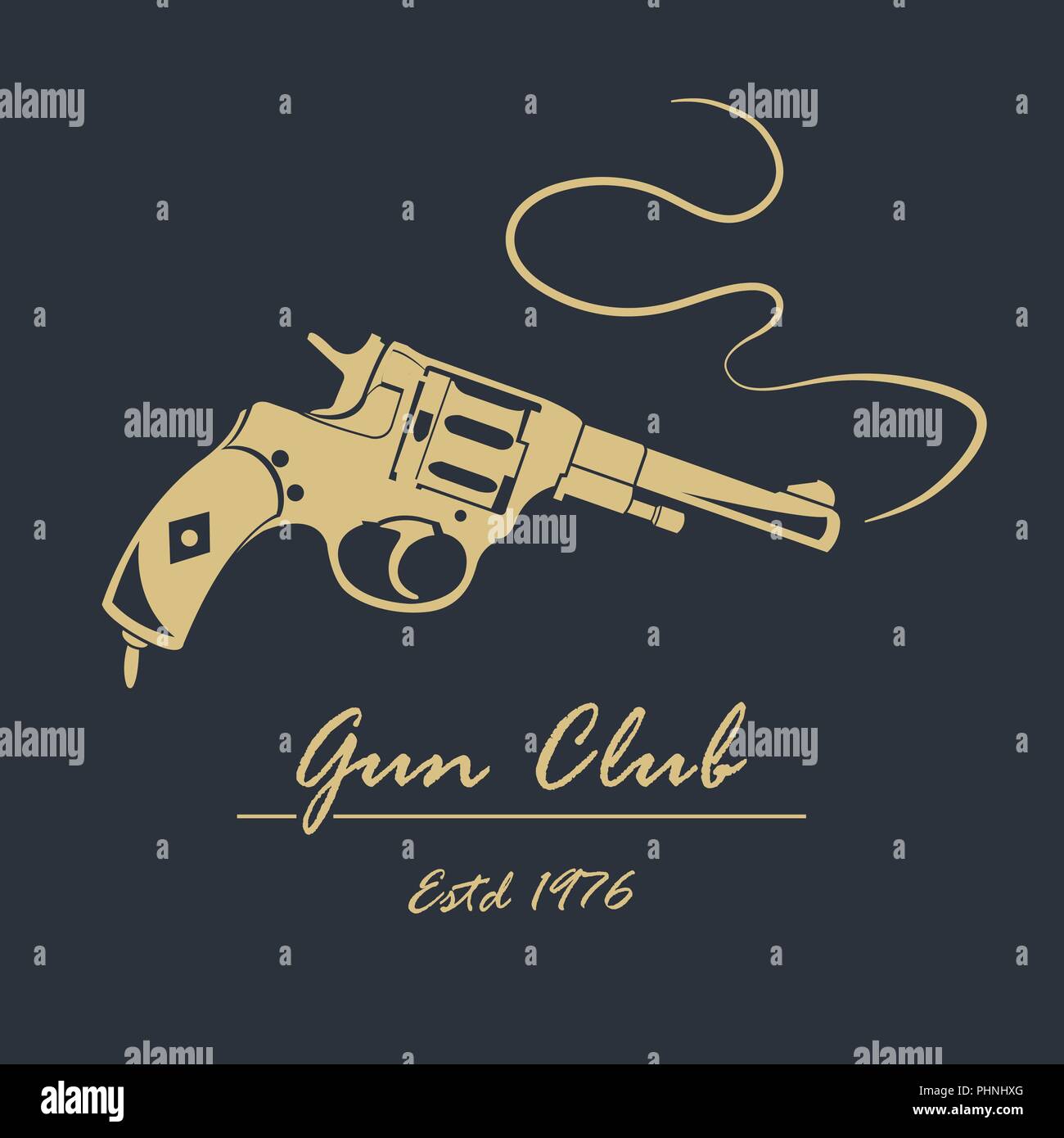 Firearm logo template. Guns, rifles badge. Flat design. Vector ...