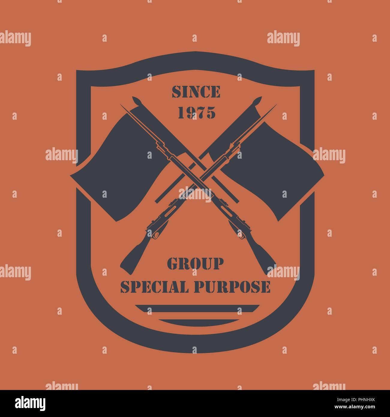 Rifles badge hi-res stock photography and images - Alamy