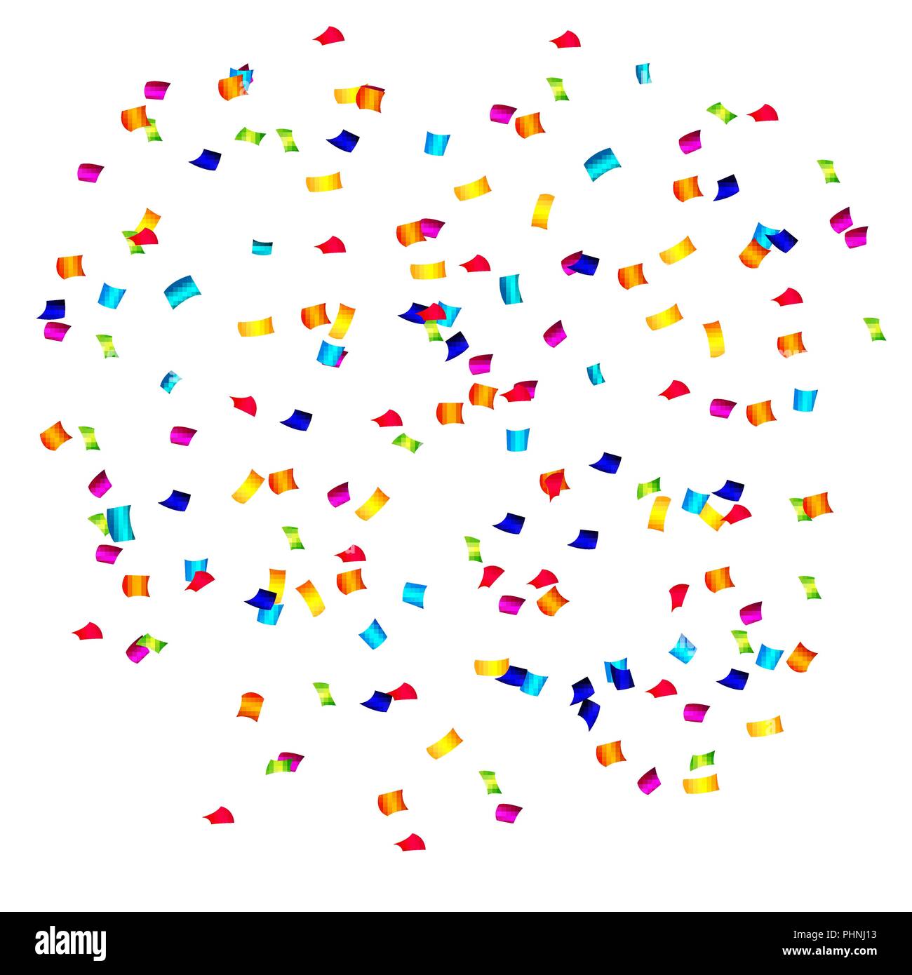 Abstract confetti background with polka dot confetti. Vector ...