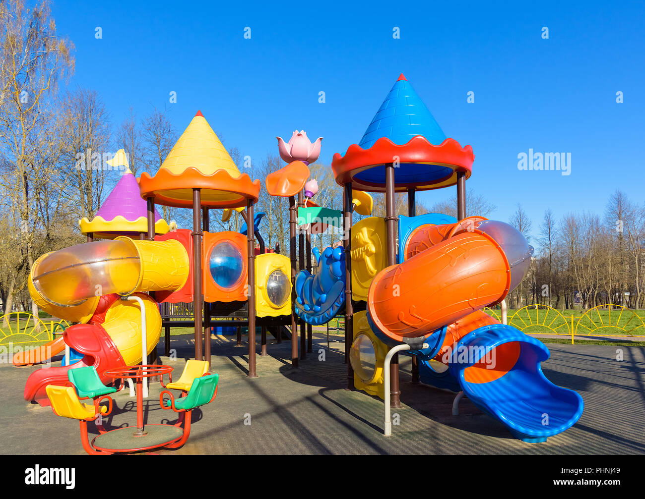 color playground for game Stock Photo - Alamy