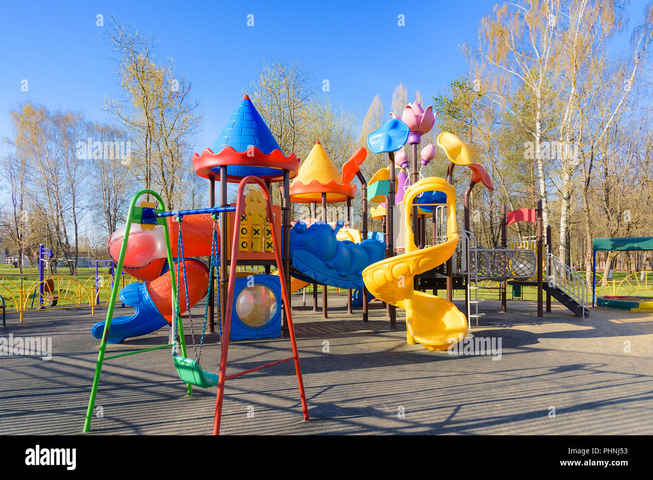 color playground for game Stock Photo - Alamy
