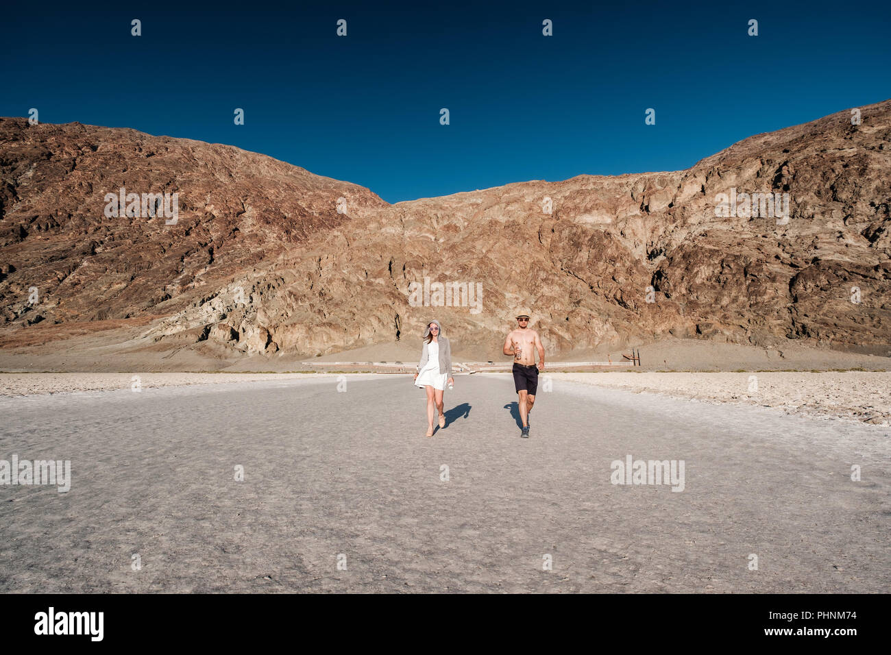 Tourists in Death Valley National Park Stock Photo - Alamy