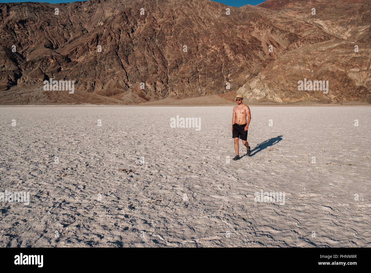 Tourist in Death Valley National Park Stock Photo - Alamy