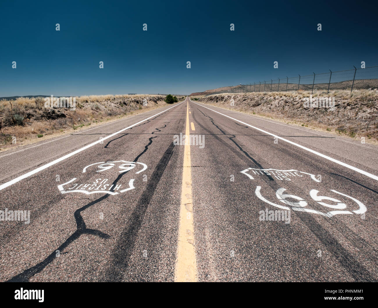 Street sign on historic route 66 in California Stock Photo - Alamy