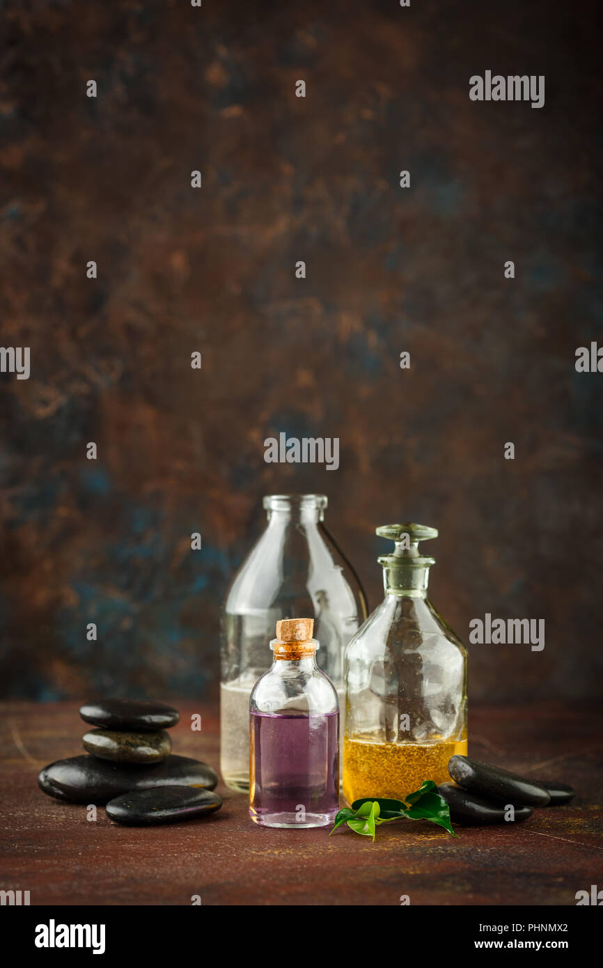 Spa Kit. Shampoo, Soap Liquid. Shower Gel Stock Photo - Alamy