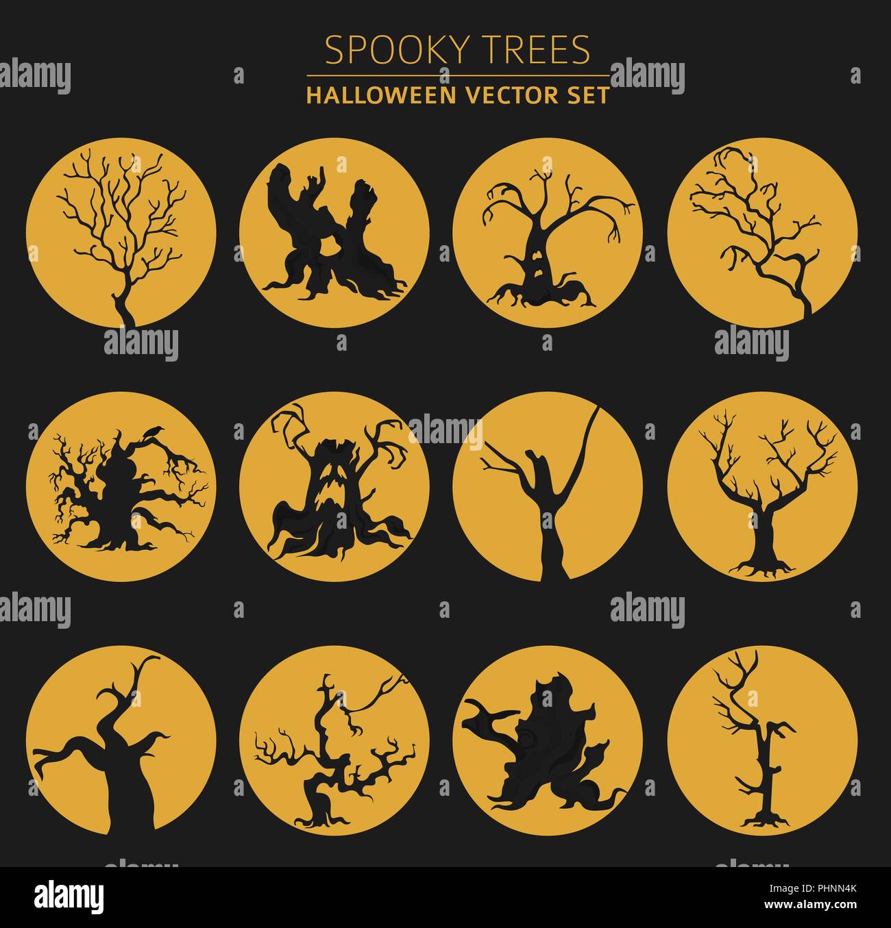 Halloween holiday info graphic elements. Flat design. Vector ...