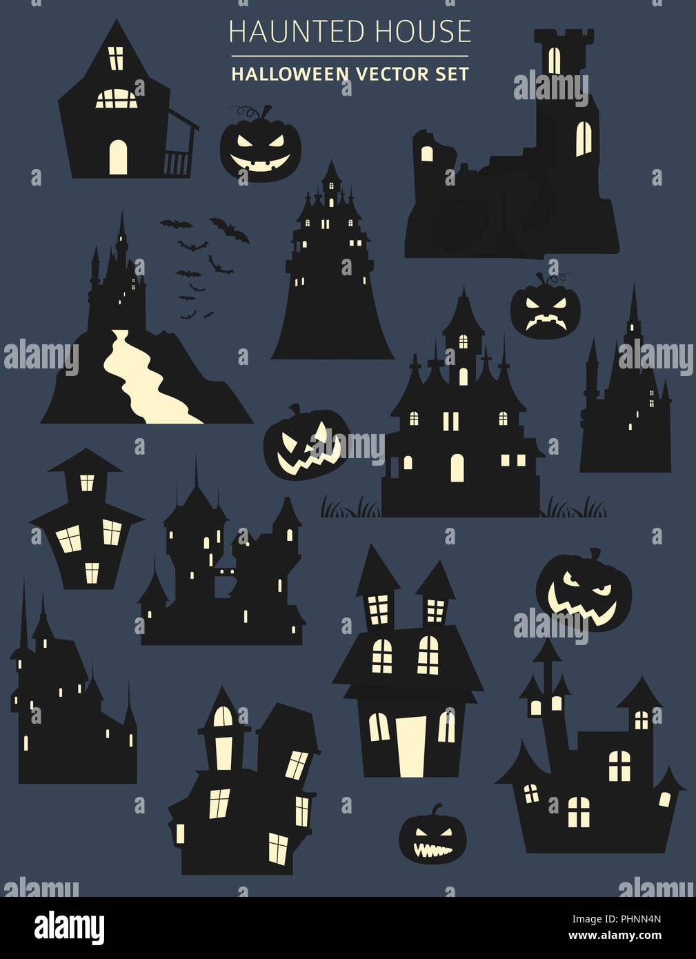 Halloween holiday info graphic elements. Flat design. Vector ...