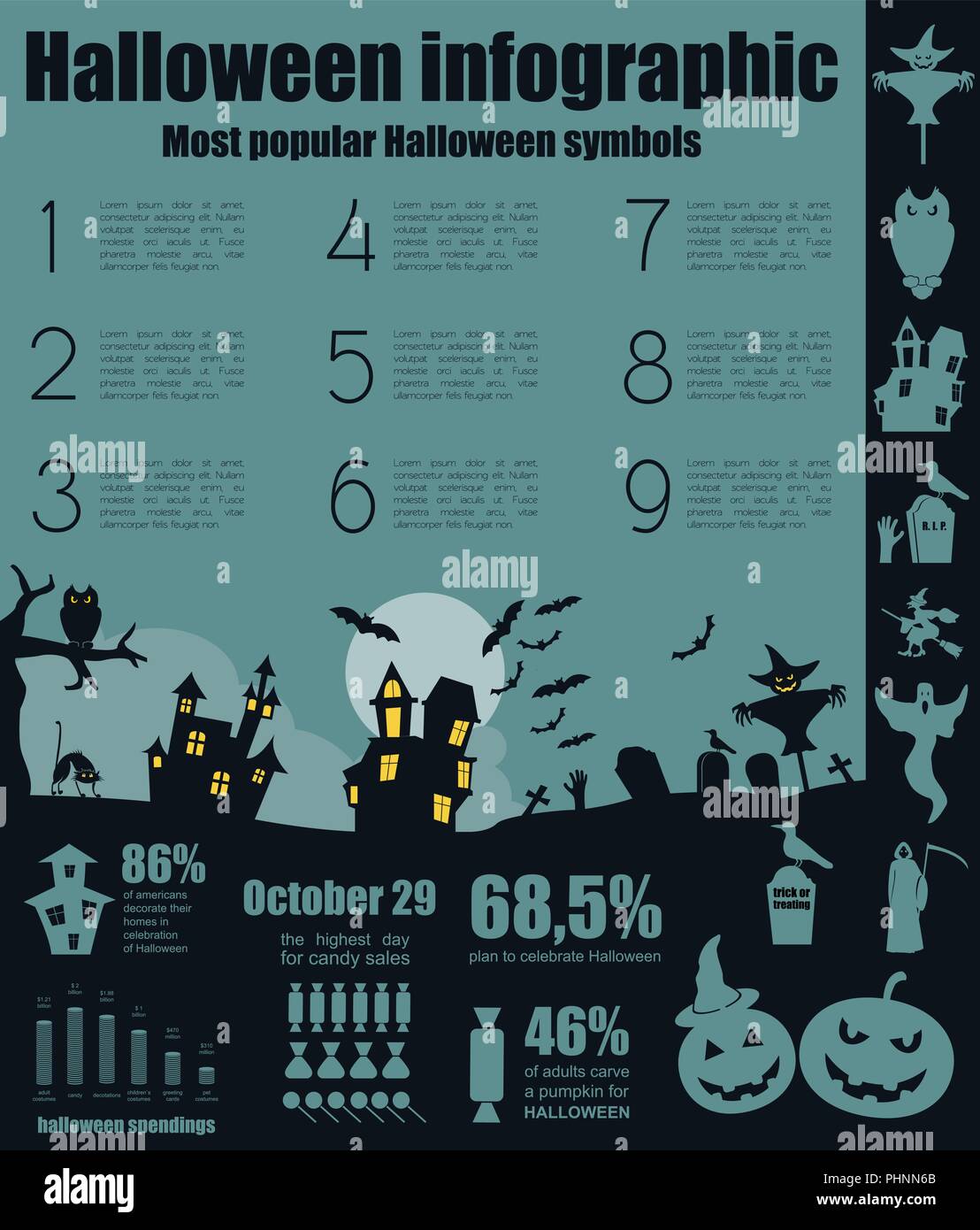 Halloween candy design hi-res stock photography and images - Alamy