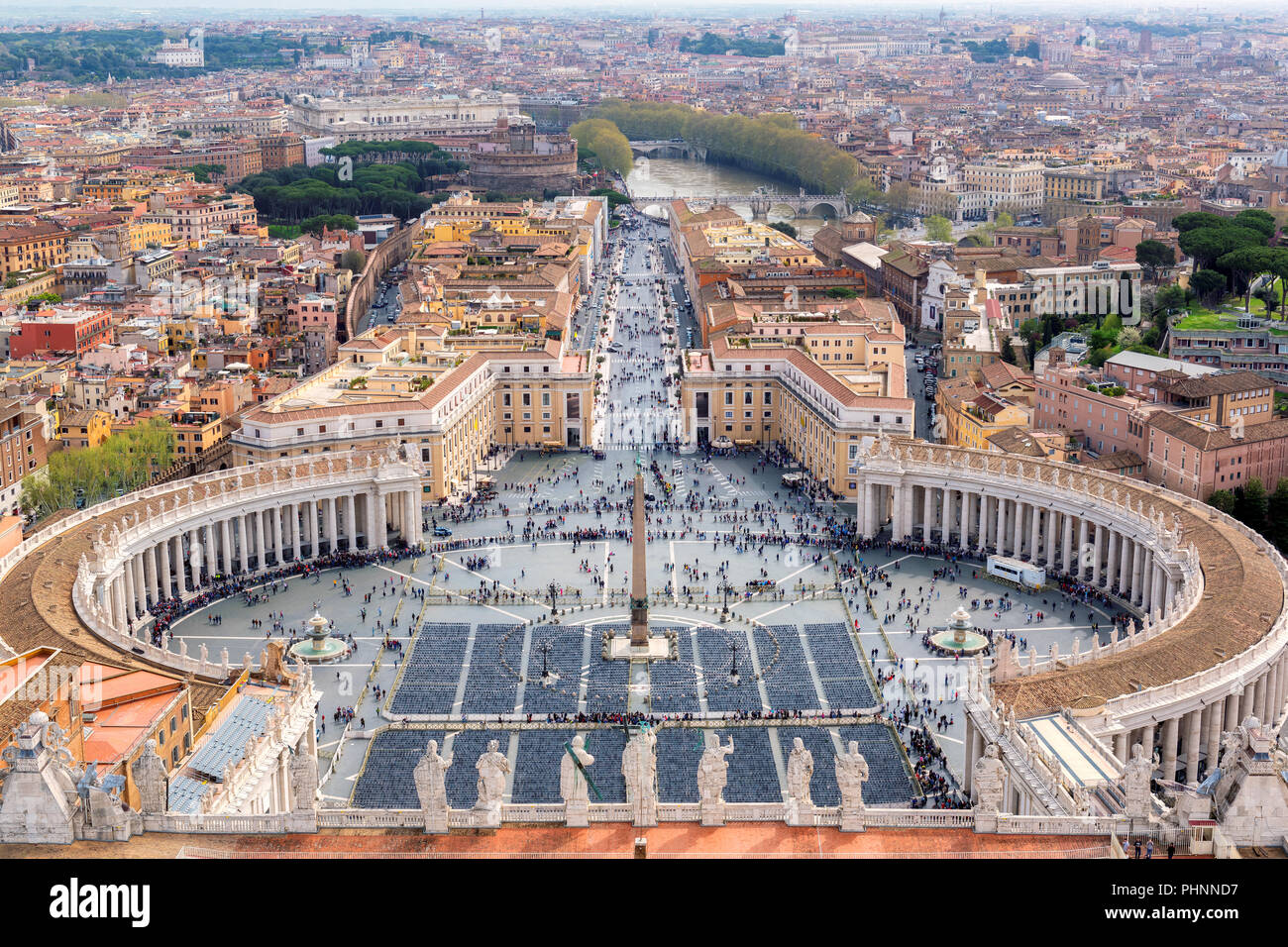 Vatican city aerial view hi-res stock photography and images - Alamy