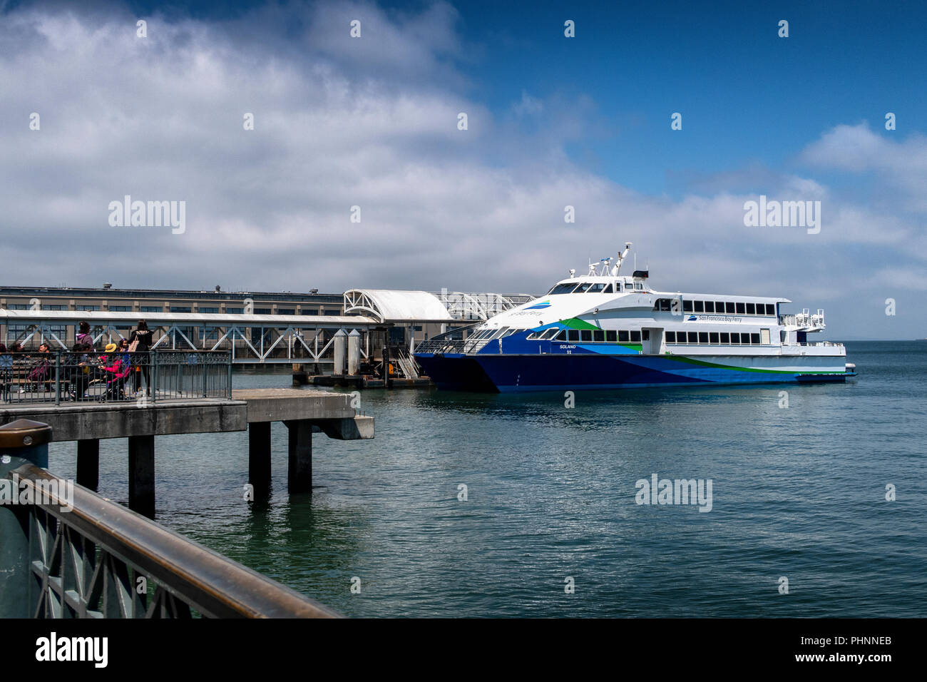San Francisco bay ferry boat at the port terminal Stock Photo - Alamy
