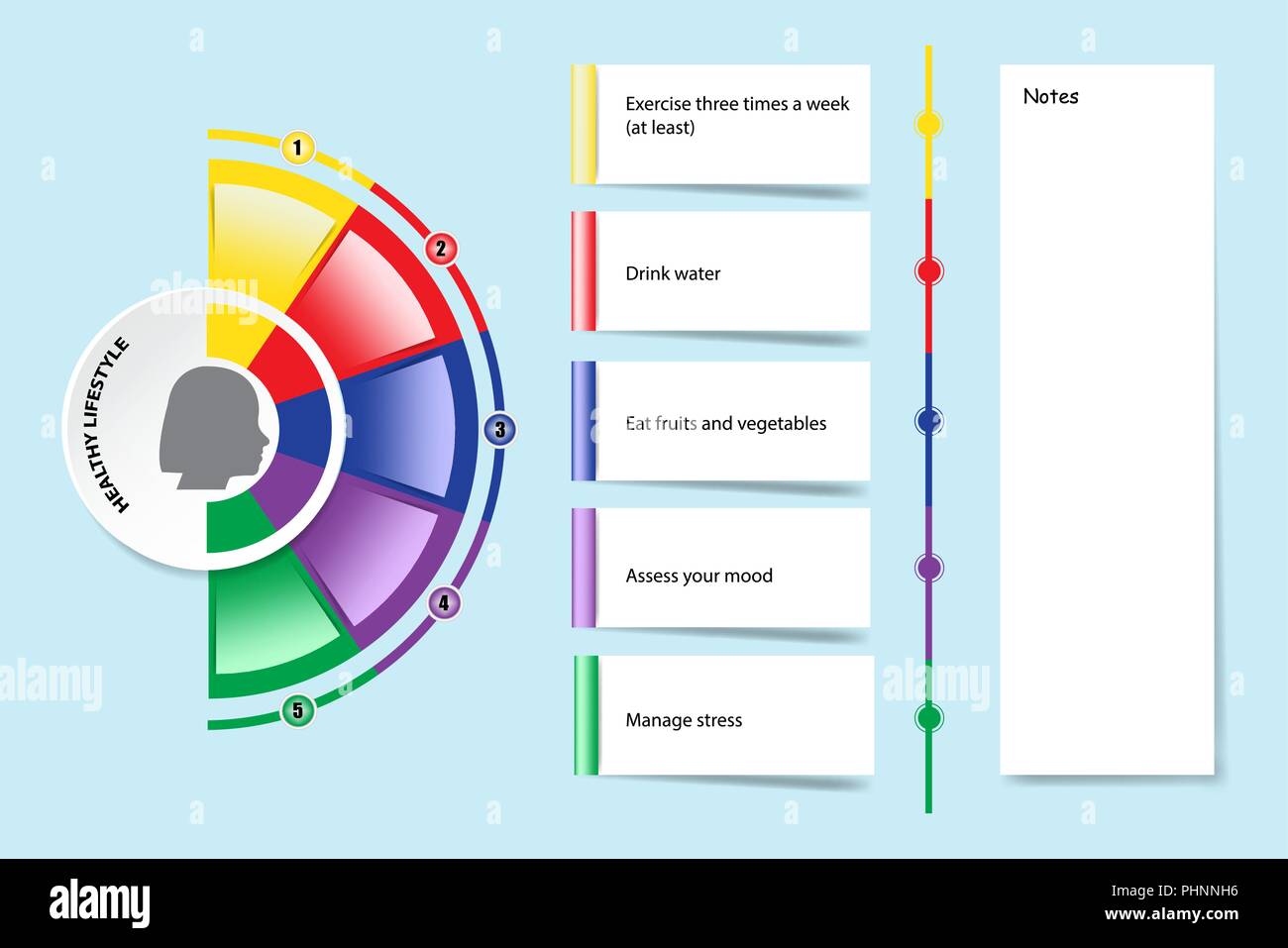 Infographic presentation healthy lifestyle concept hi-res stock ...