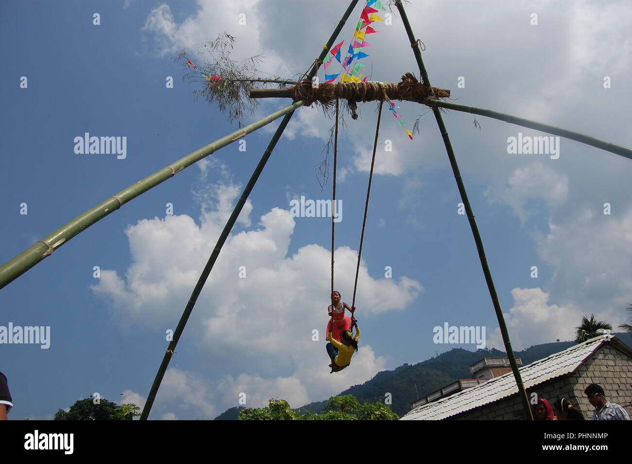 Dashain festival Nepal Stock Photo - Alamy